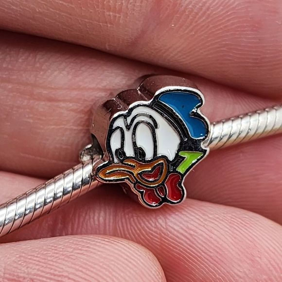 Charmed | Jewelry | 52 Disney Donald Ducksilver And Enamel Charm For ...